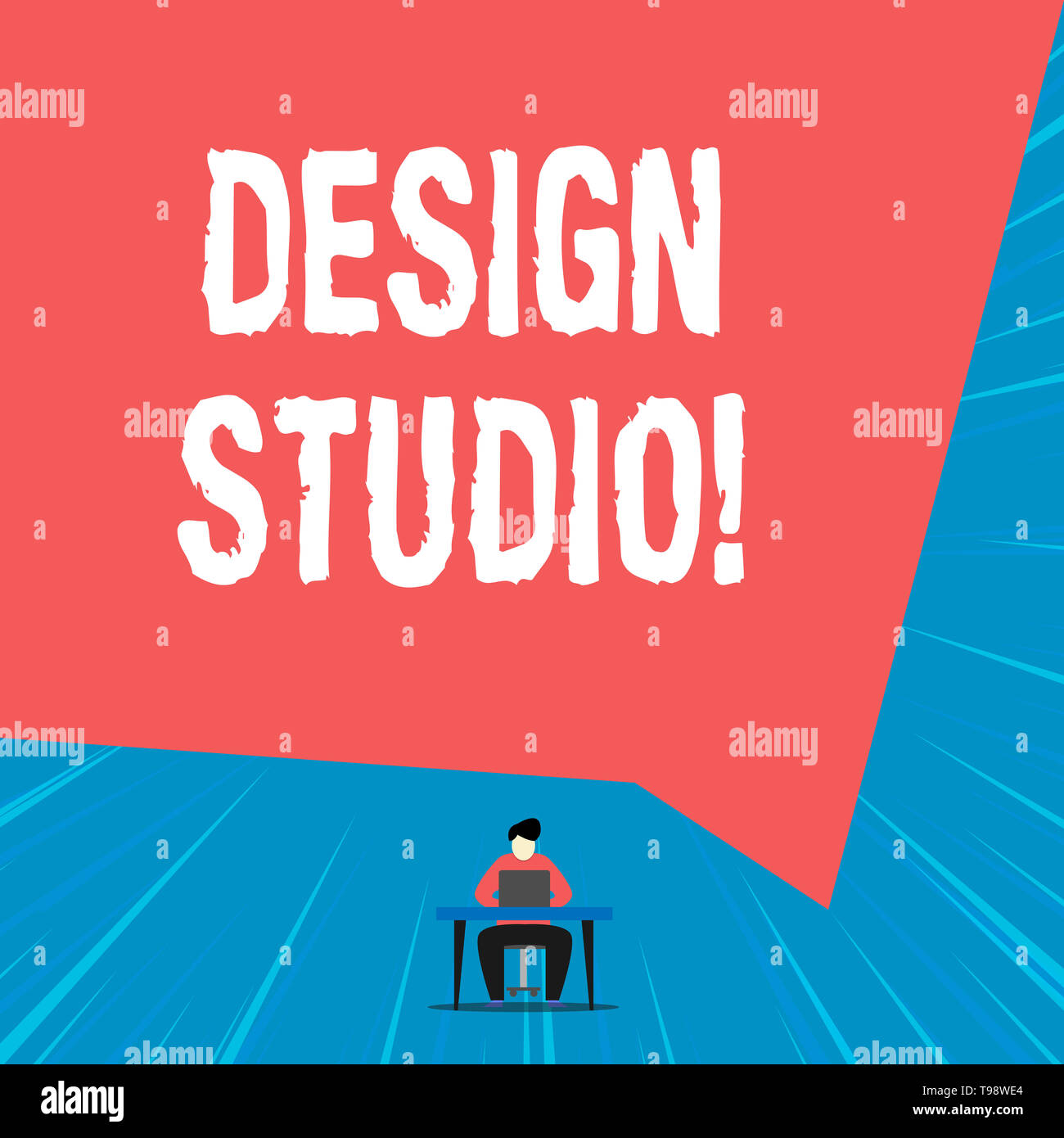 Text sign showing Design Studio. Business photo showcasing workplace ...