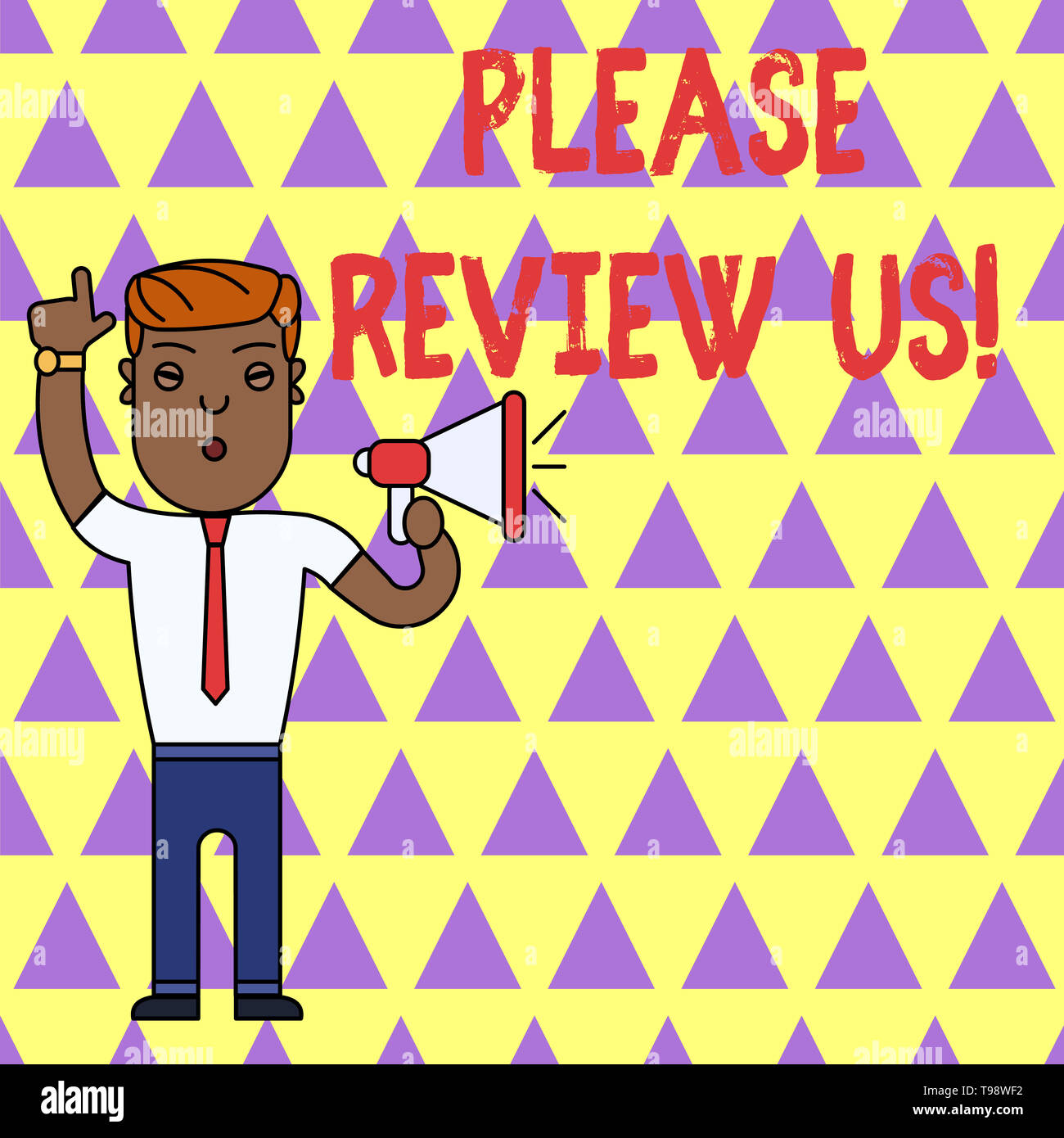 Writing note showing Please Review Us. Business concept for situation ...