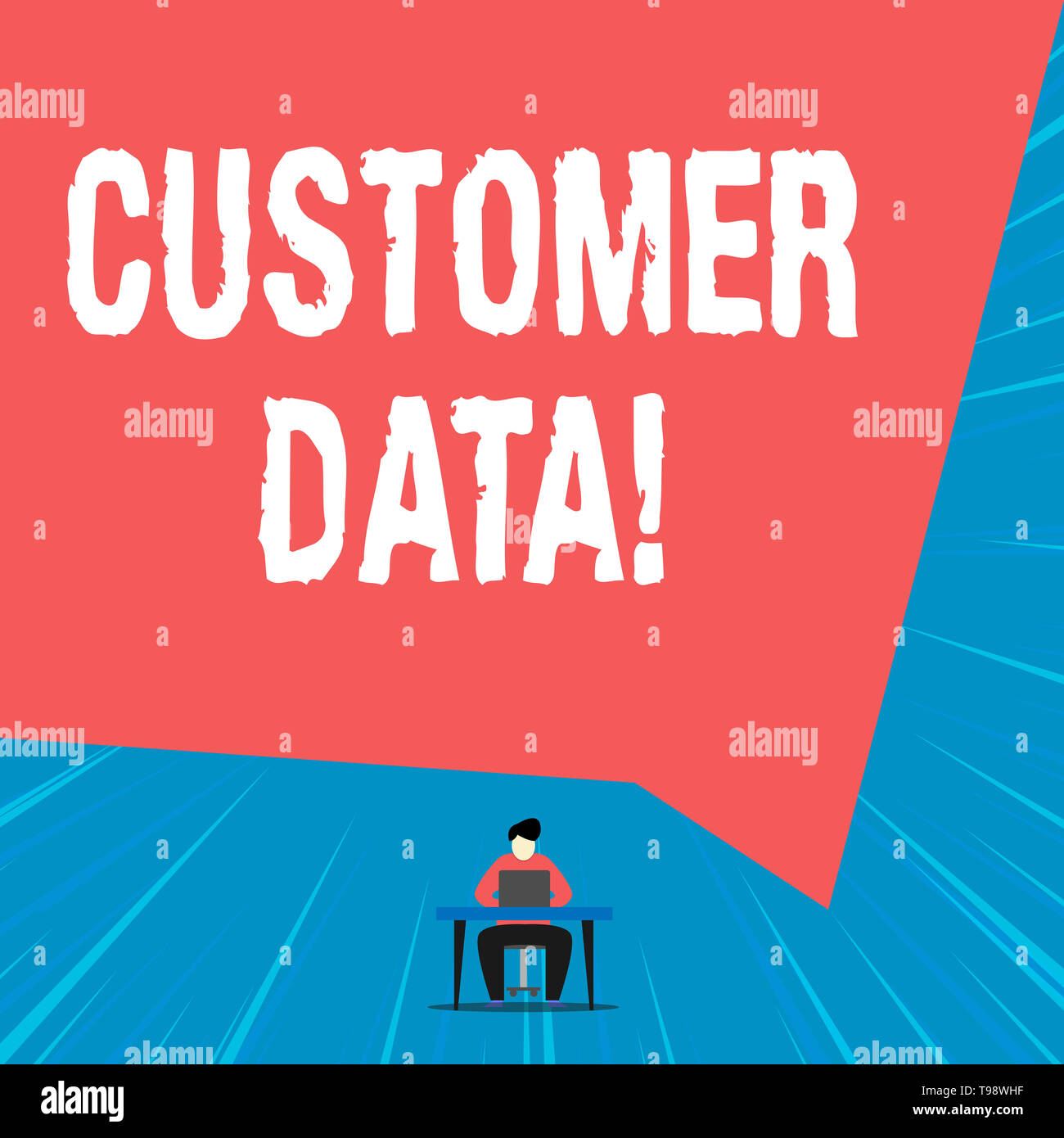 Text sign showing Customer Data. Business photo showcasing all records ...
