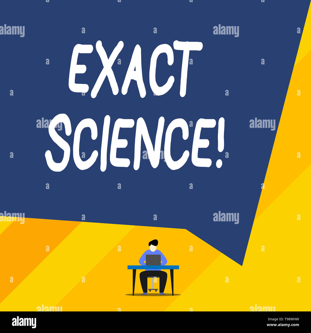 Conceptual hand writing showing Exact Science. Concept meaning the ...
