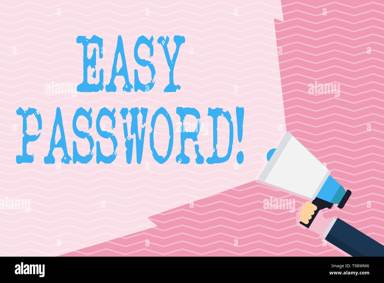 Writing note showing Easy Password. Business concept for Easy code that ...
