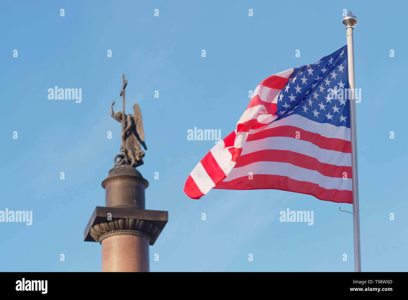 Alexander column angel cross hi-res stock photography and images - Alamy