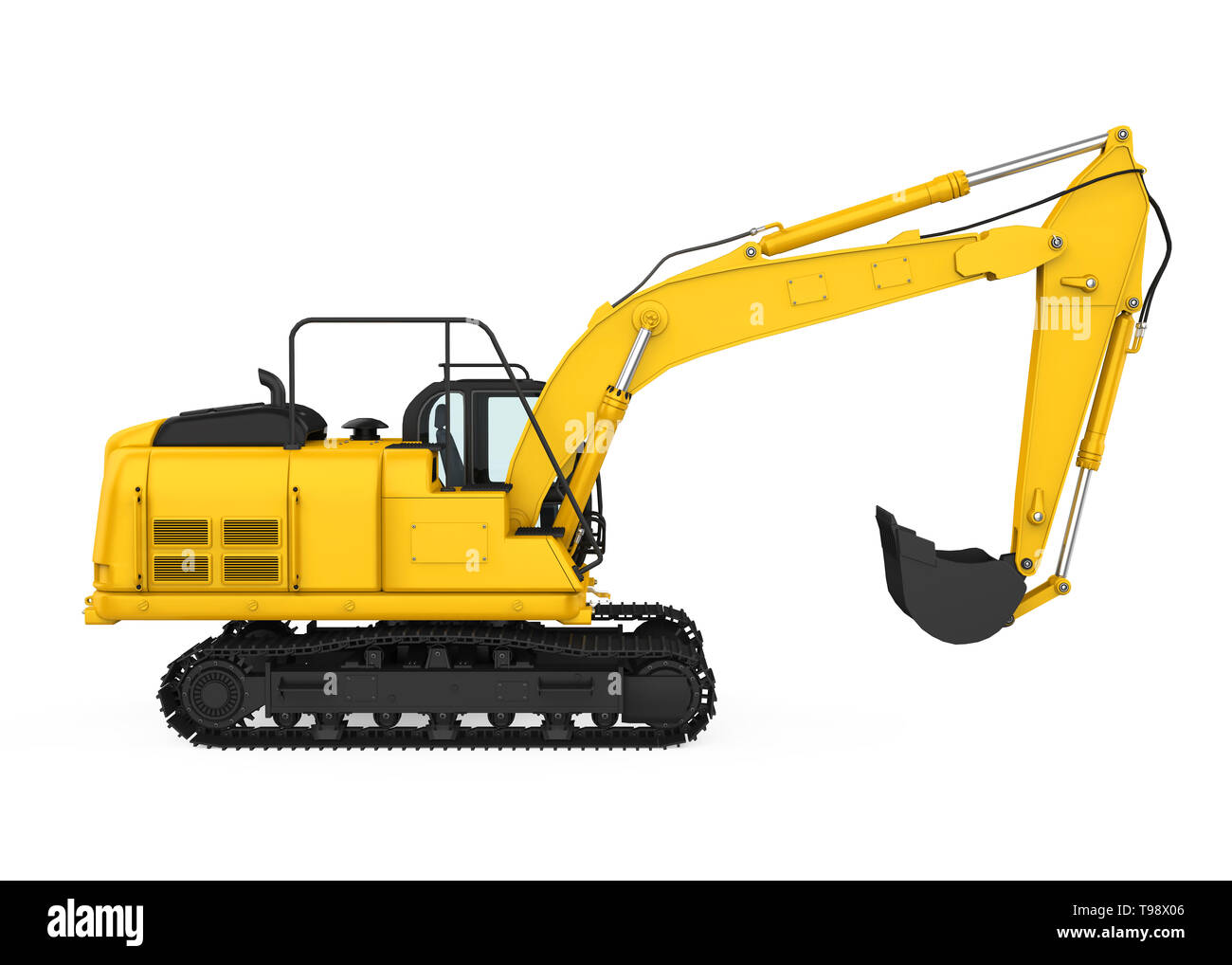 Excavator Cut Out Stock Images & Pictures - Alamy