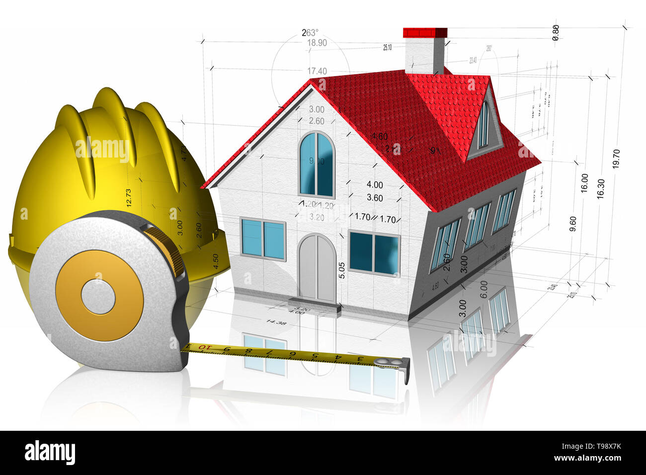 Home Construction Site Background