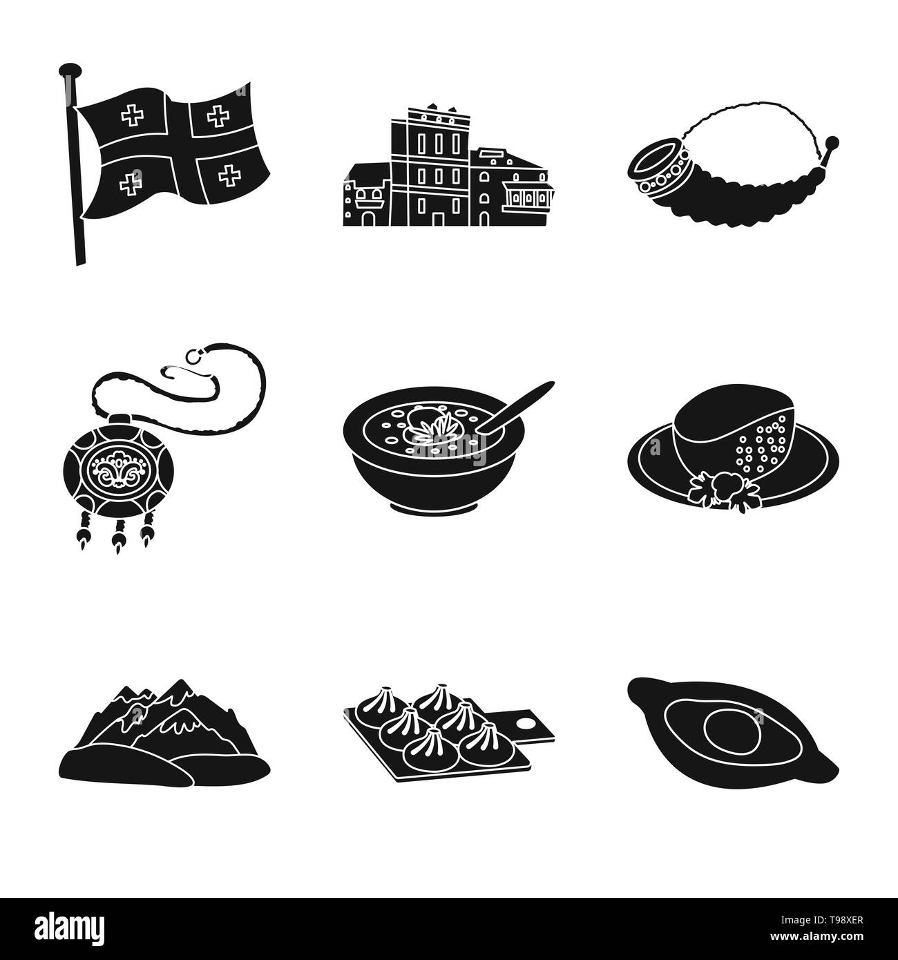 Isolated object of heritage and originality logo. Set of heritage and ...