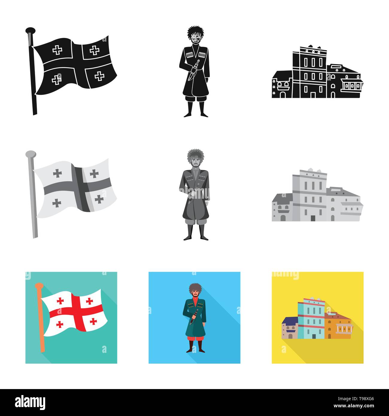 Circassian flag hi-res stock photography and images - Alamy
