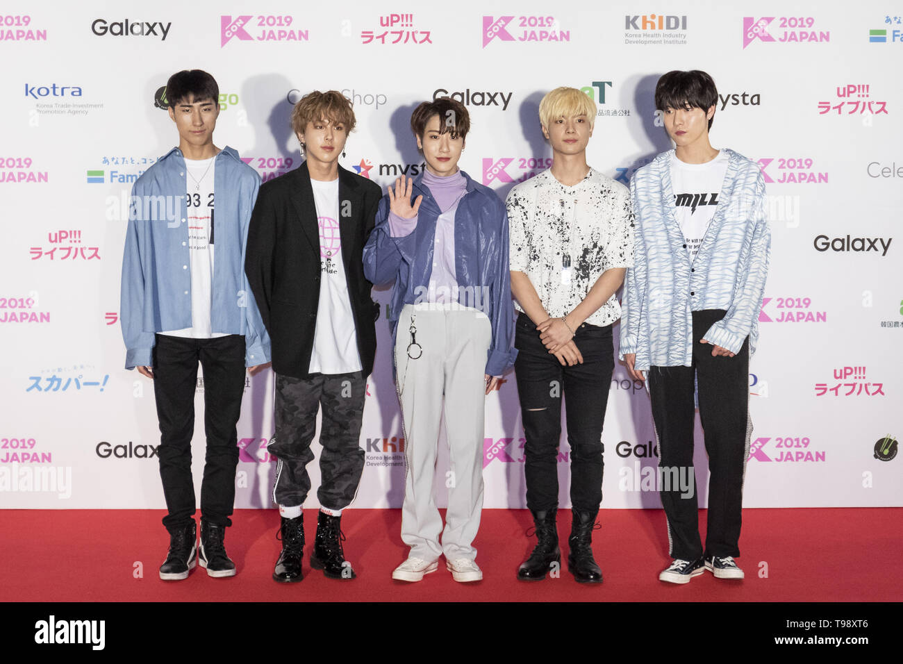 May 17, 2019 - Chiba, Japan - Members of the South Korean boy band ...