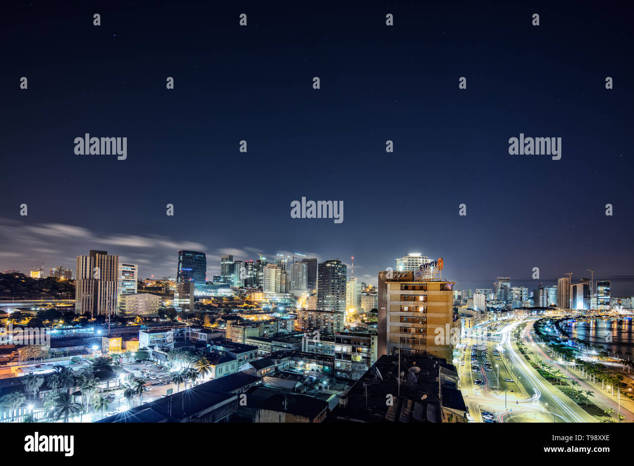 Luanda skyline night hi-res stock photography and images - Alamy