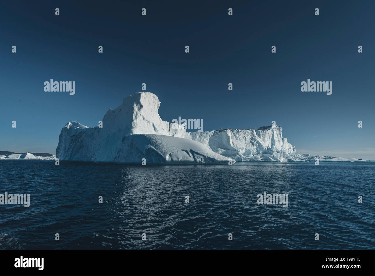 Icebergs in Disko Bay on Midsummer, Greenland Stock Photo - Alamy