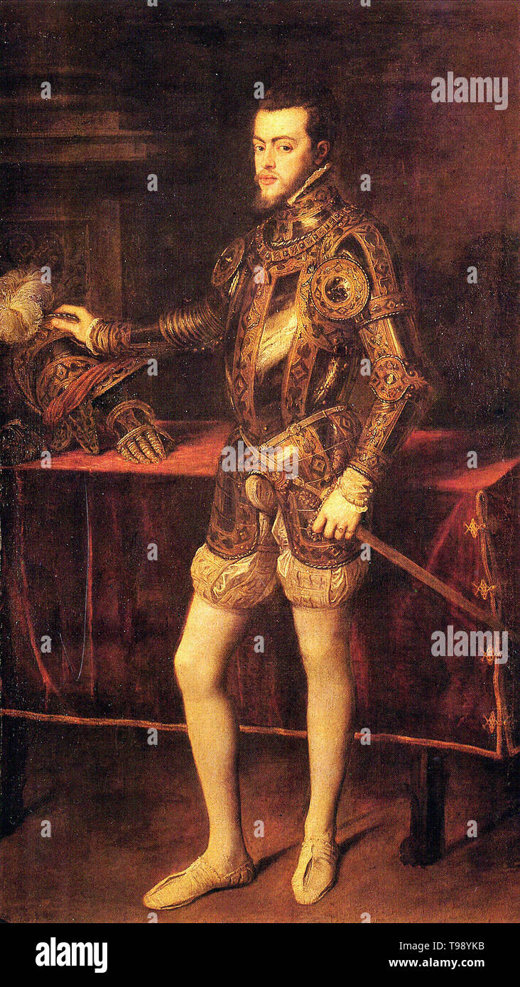 Tiziano Vecelli, Titian - King Philip Ii 1551 Stock Photo - Alamy