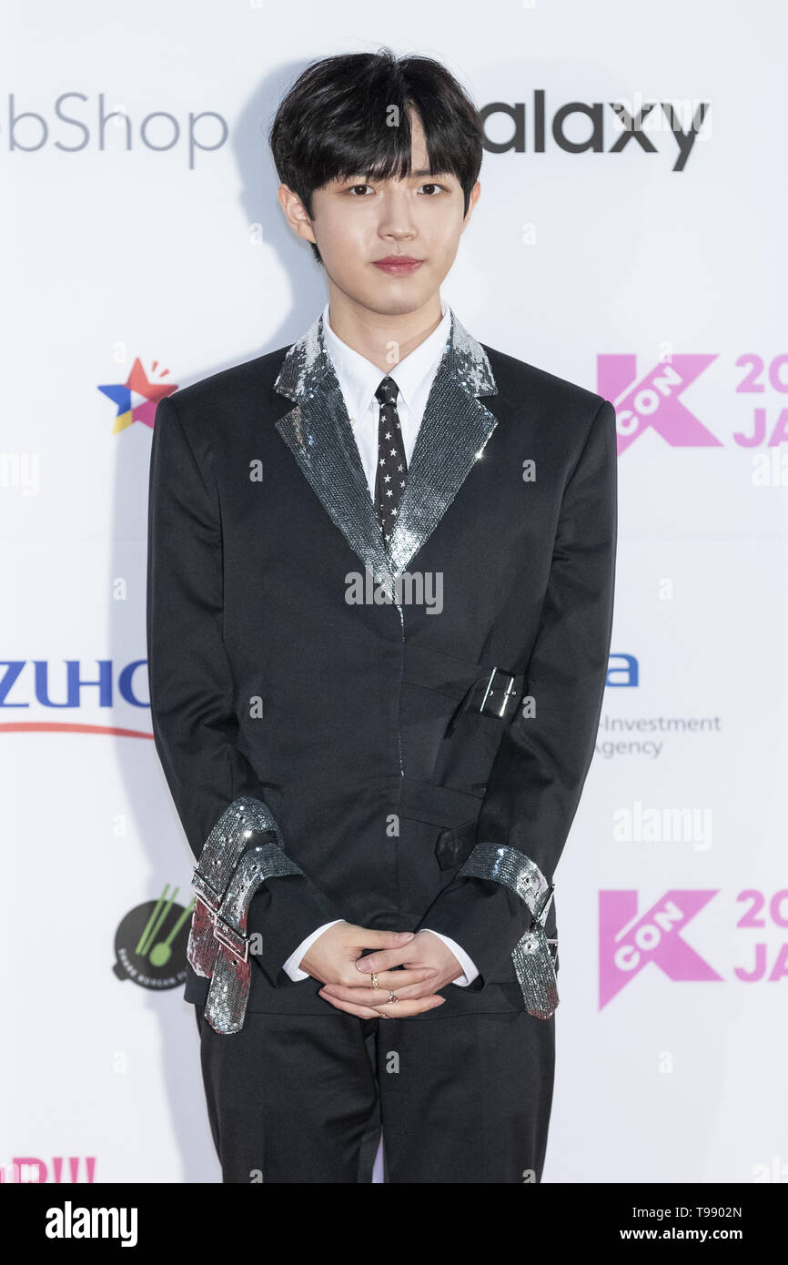May 17, 2019 - Chiba, Japan - South Korean singer Kim Jae-hwan poses ...