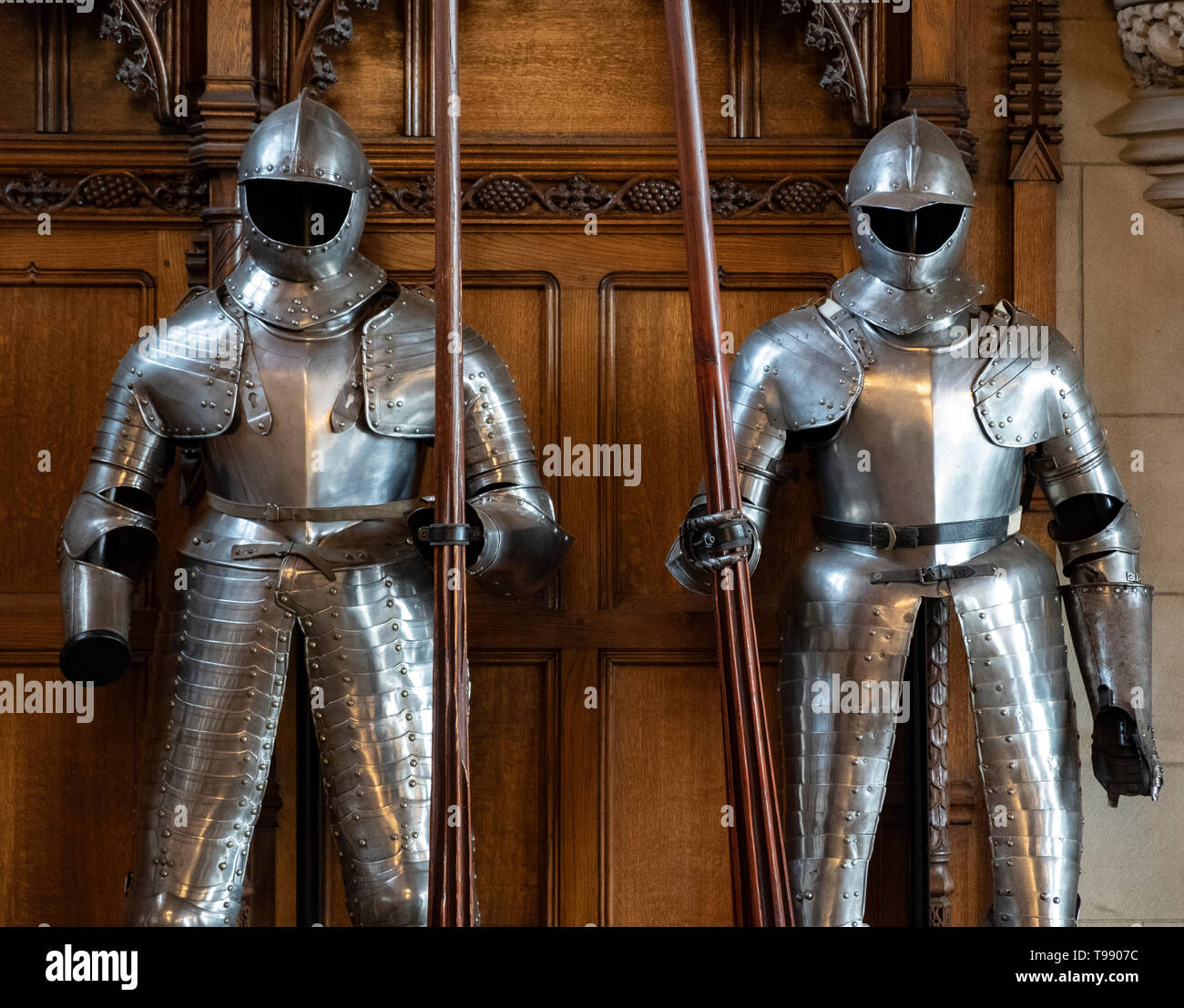 Castle interior armour hi-res stock photography and images - Alamy