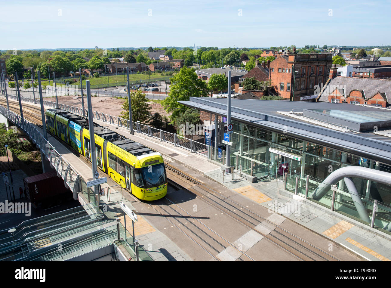 Railway Station and Tram Stop in Nottingham City, Nottinghamshire ...