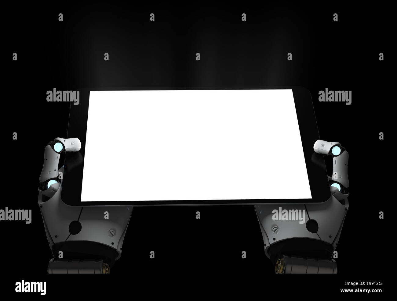 3d mechanic holding computer hi-res stock photography and images - Alamy