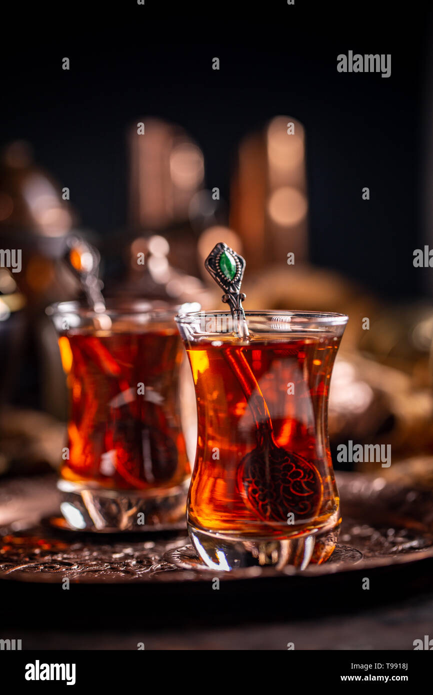 Turkish tea cups hi-res stock photography and images - Alamy