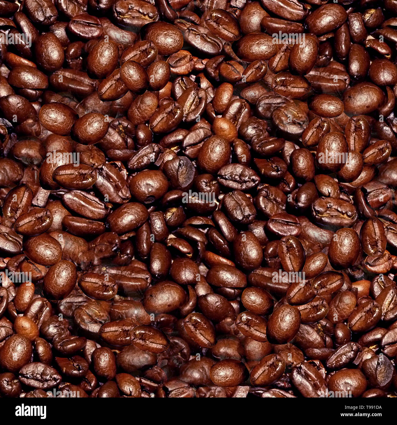 Coffee Beans Seamless Texture Tile Stock Photo - Alamy