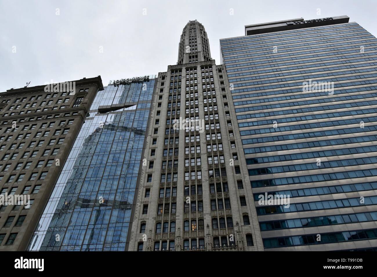 Iconic view of Chicago, Illinois, USA Stock Photo - Alamy