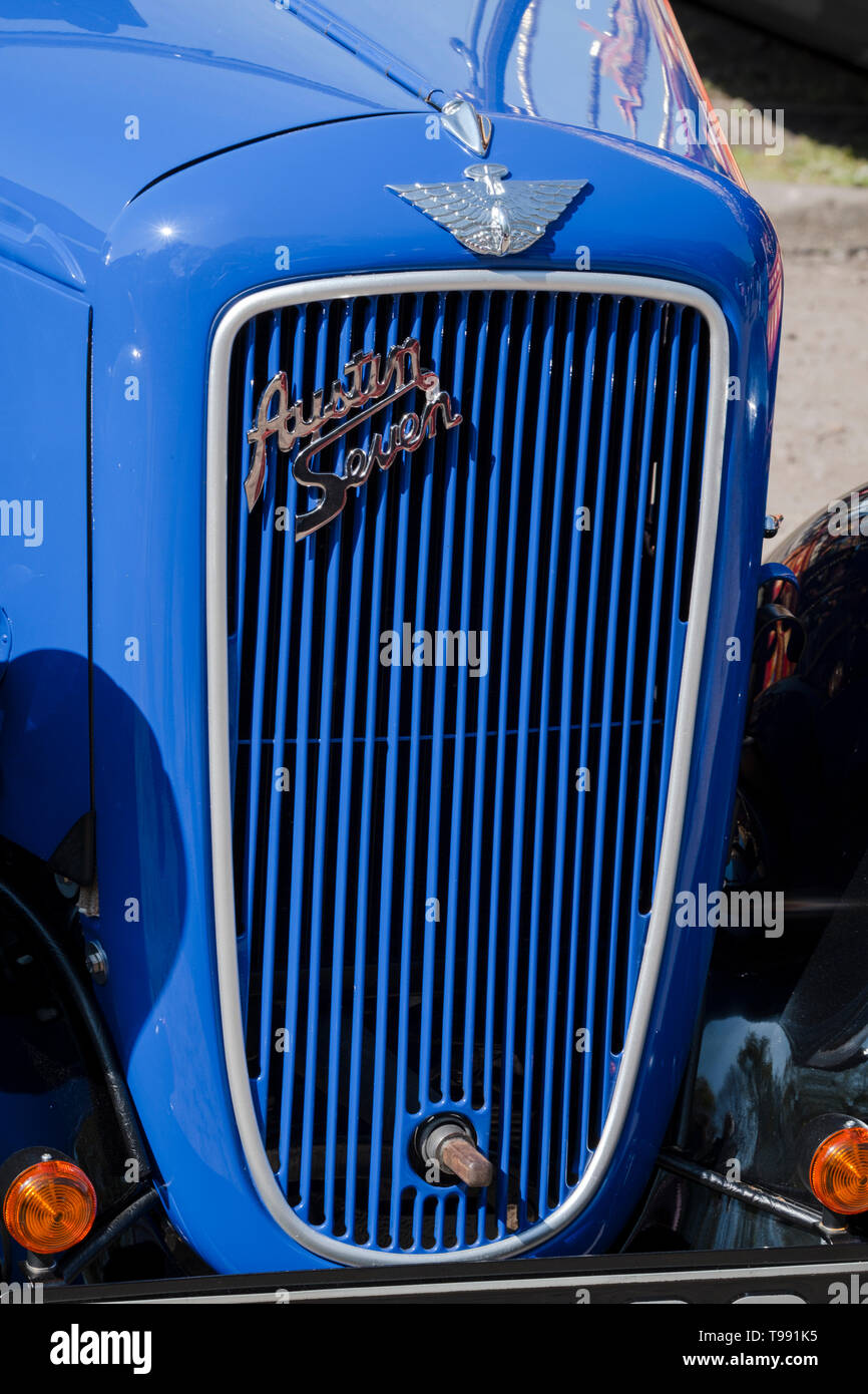 Austin 7 radiator grill Stock Photo - Alamy