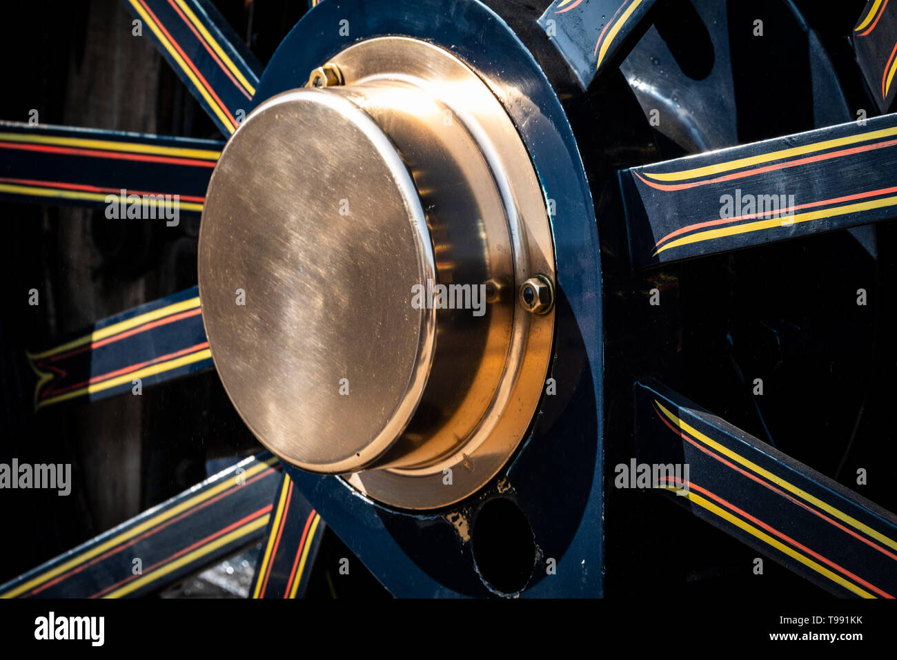 Steam engine axle boss Stock Photo - Alamy