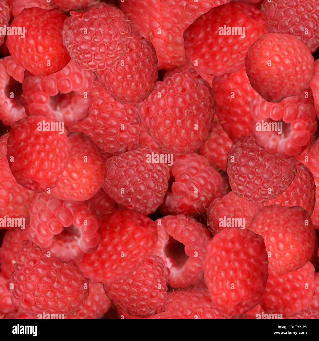 Raspberries Seamless Texture Tile Stock Photo - Alamy