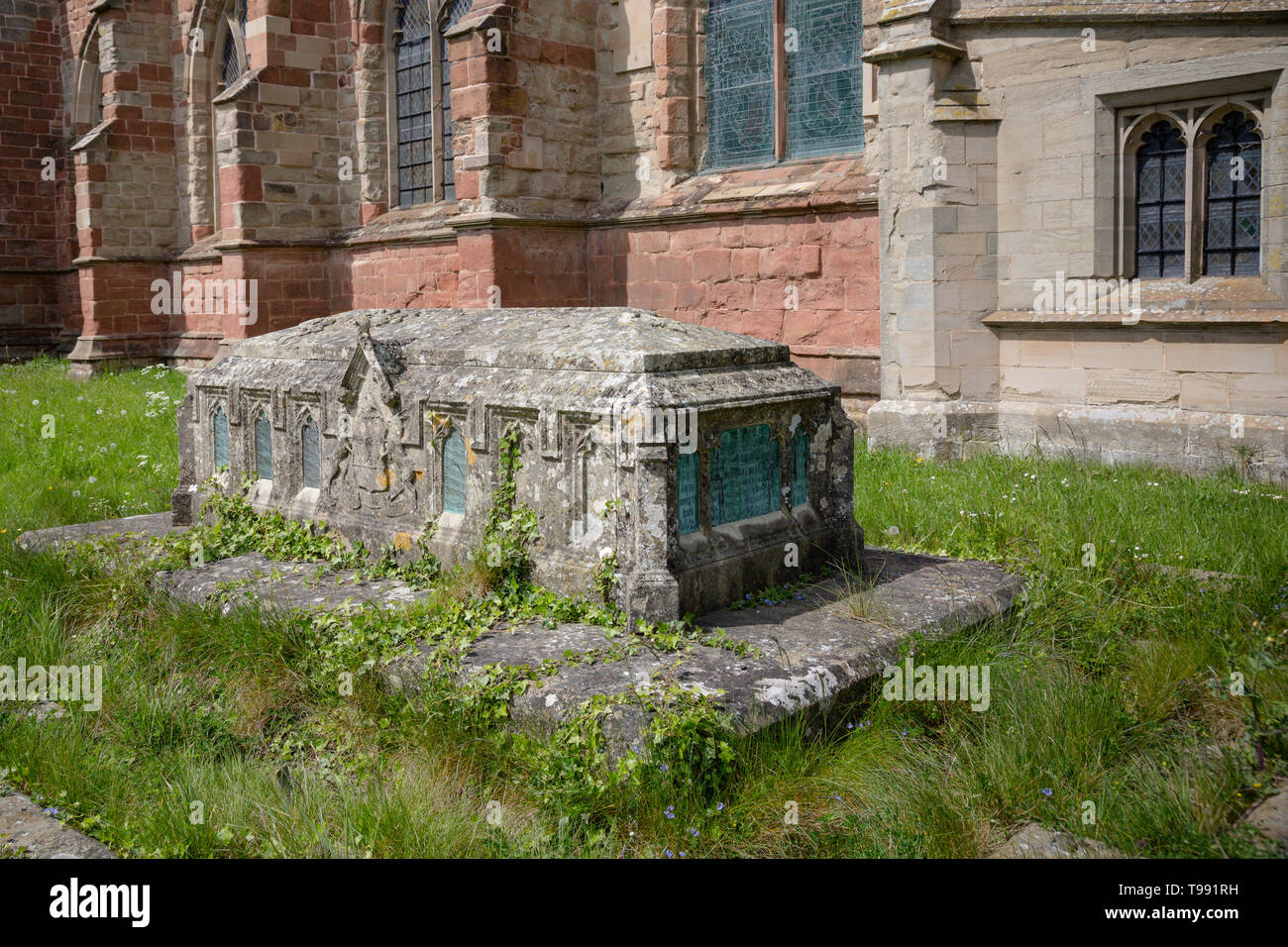 Ancient headstones in churchyard hi-res stock photography and images ...