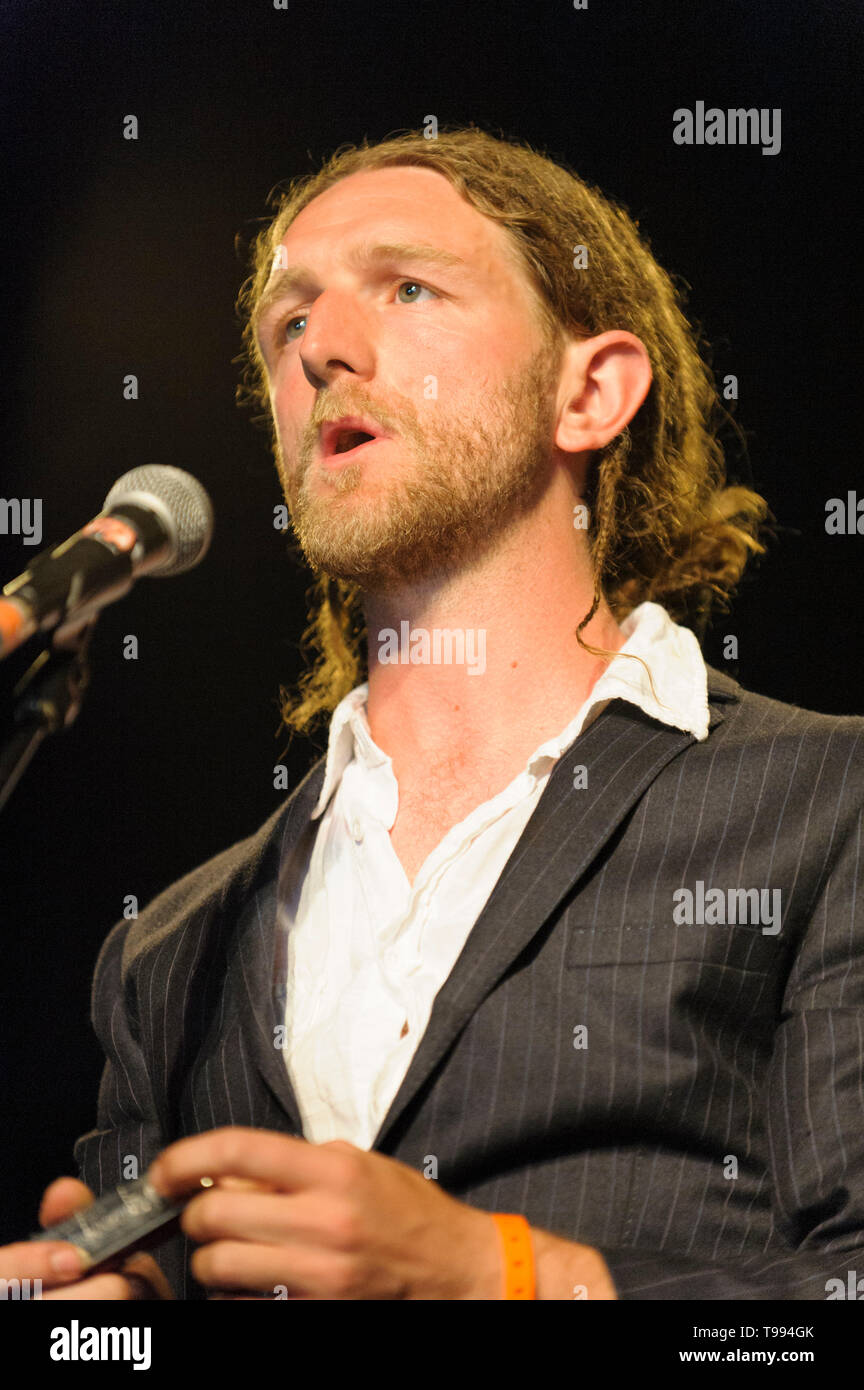 Tobias Ben Jacob performing at the Larmer Tree Festival, UK. July 20 ...
