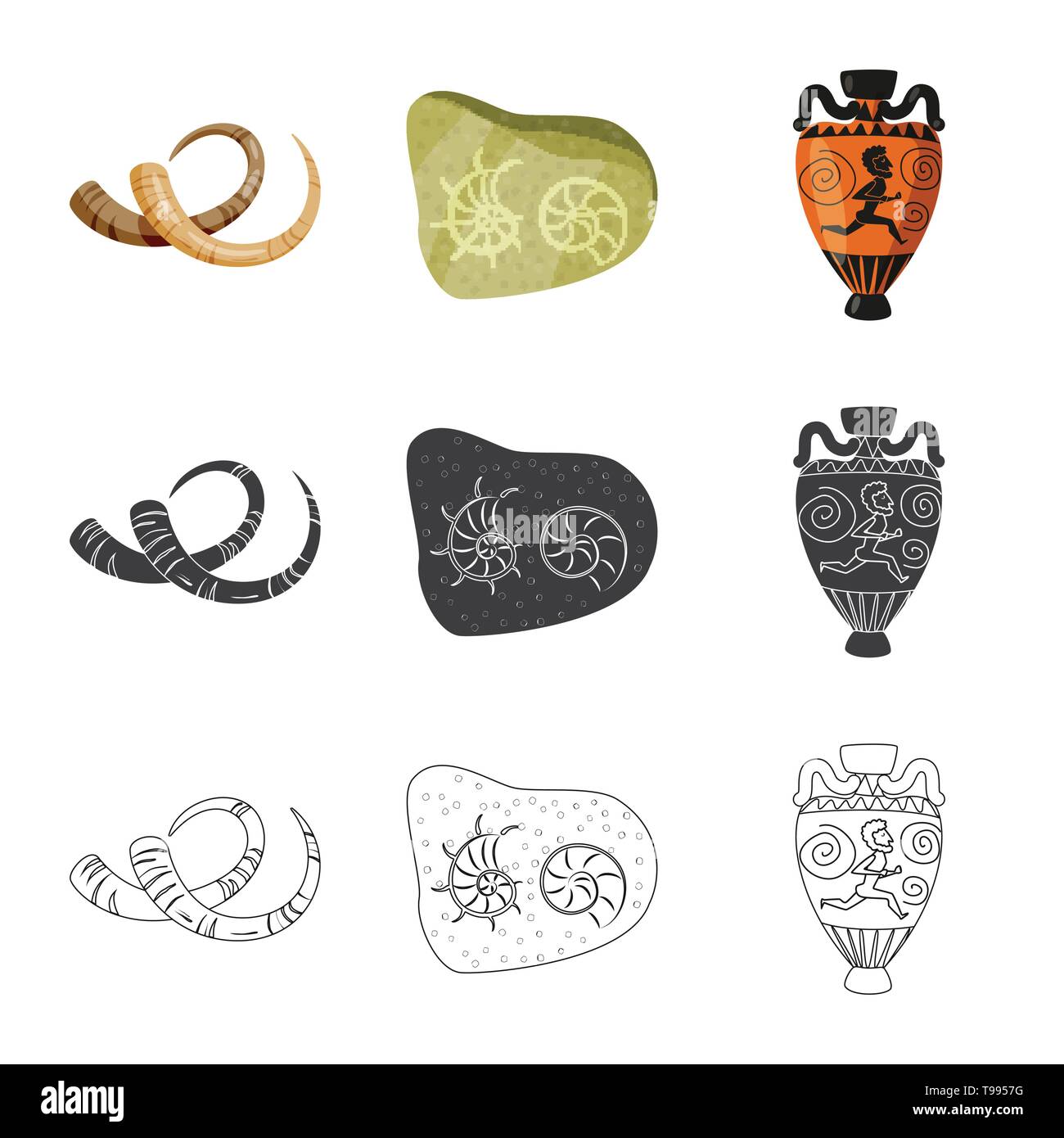 horn,rock,amphora,tusk,black,artifact,mammoth,figure,treasure,ancient ...