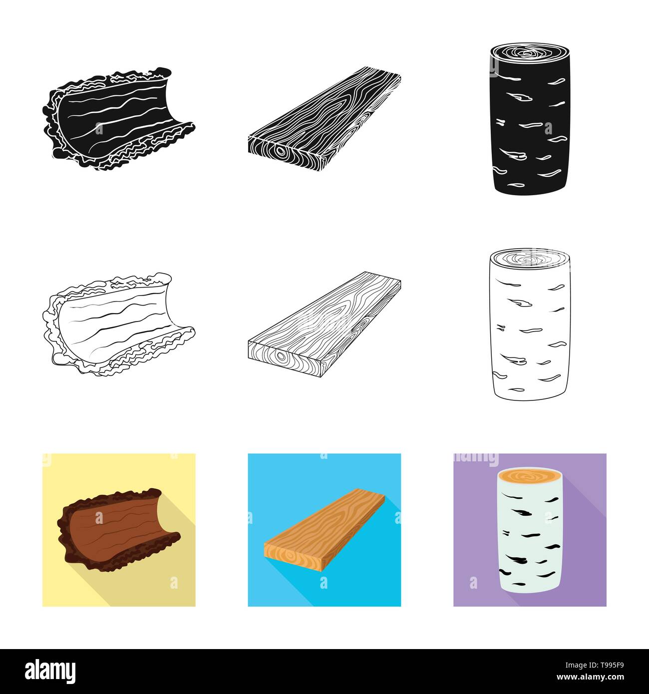 Timber waste Stock Vector Images - Alamy