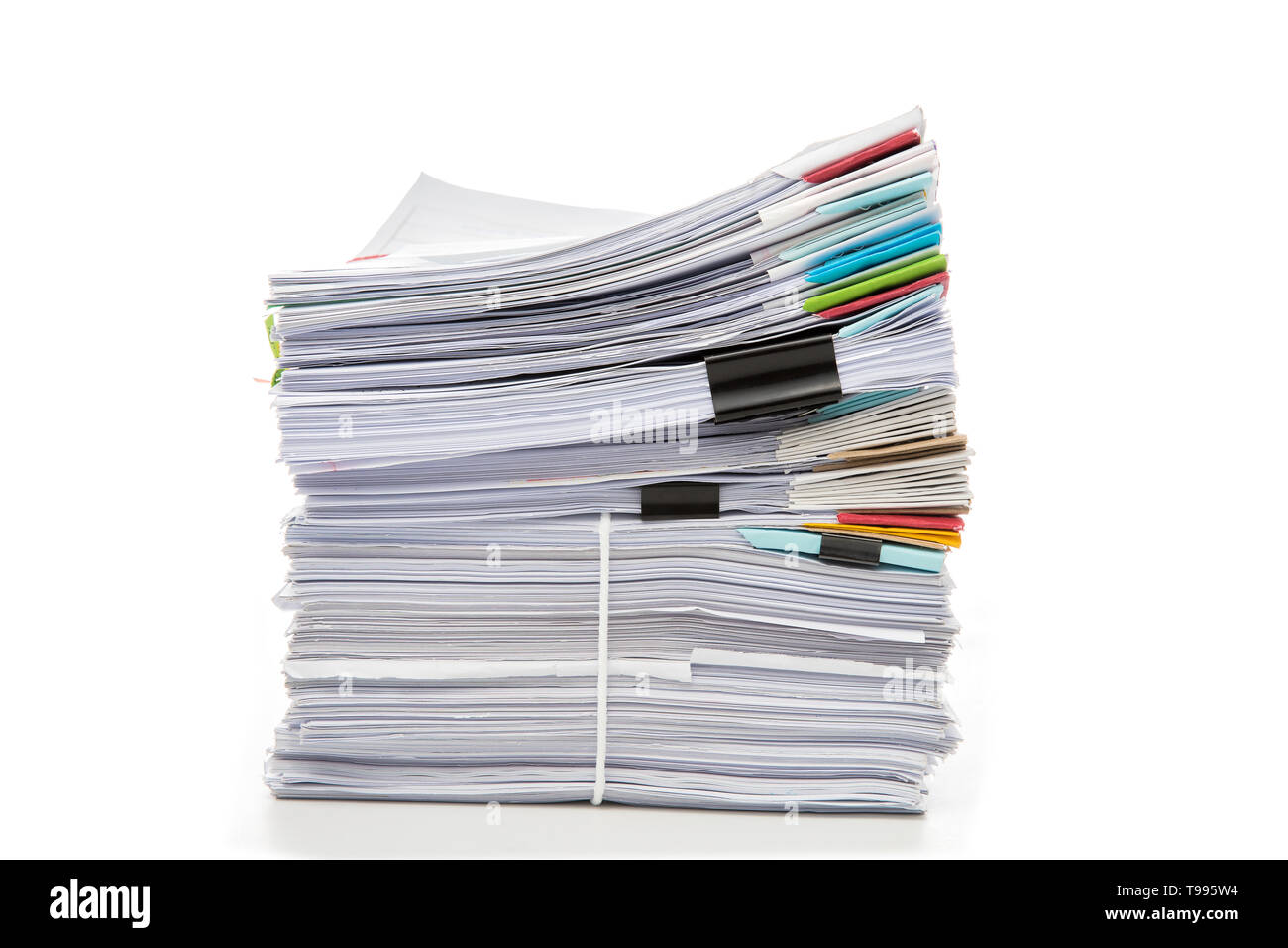 Stack of Documents isolated on white background. Documents pile Stock ...