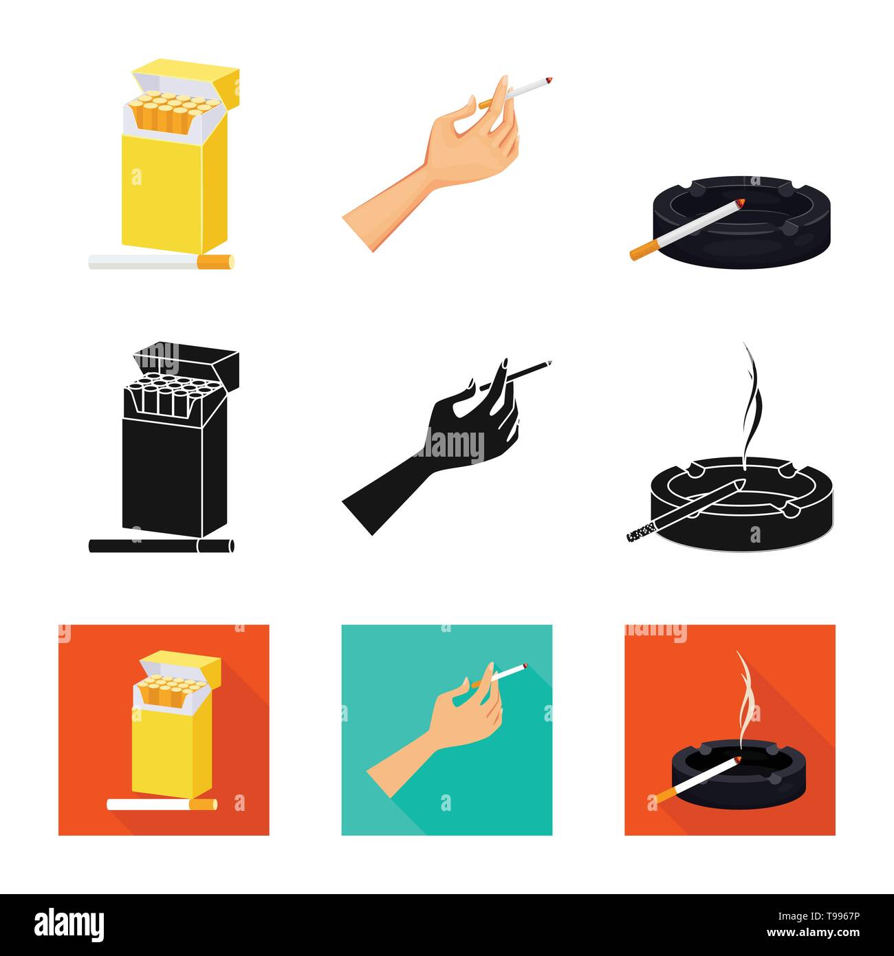 Pack hand addiction arm Stock Vector Images - Alamy