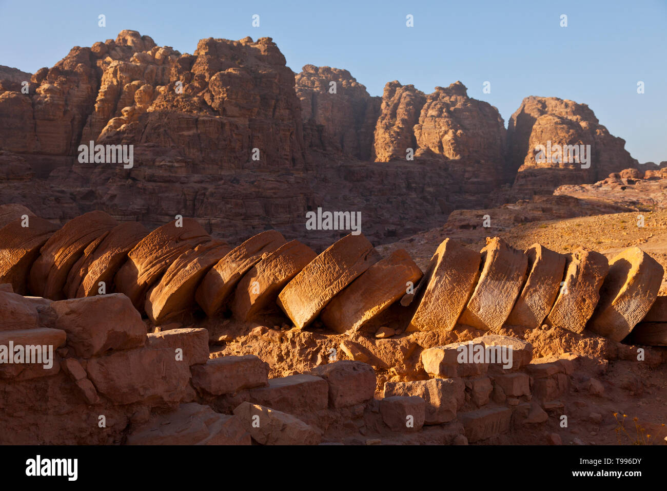 Templo Griego, Petra, Jordania, Oriente Medio Stock Photo - Alamy