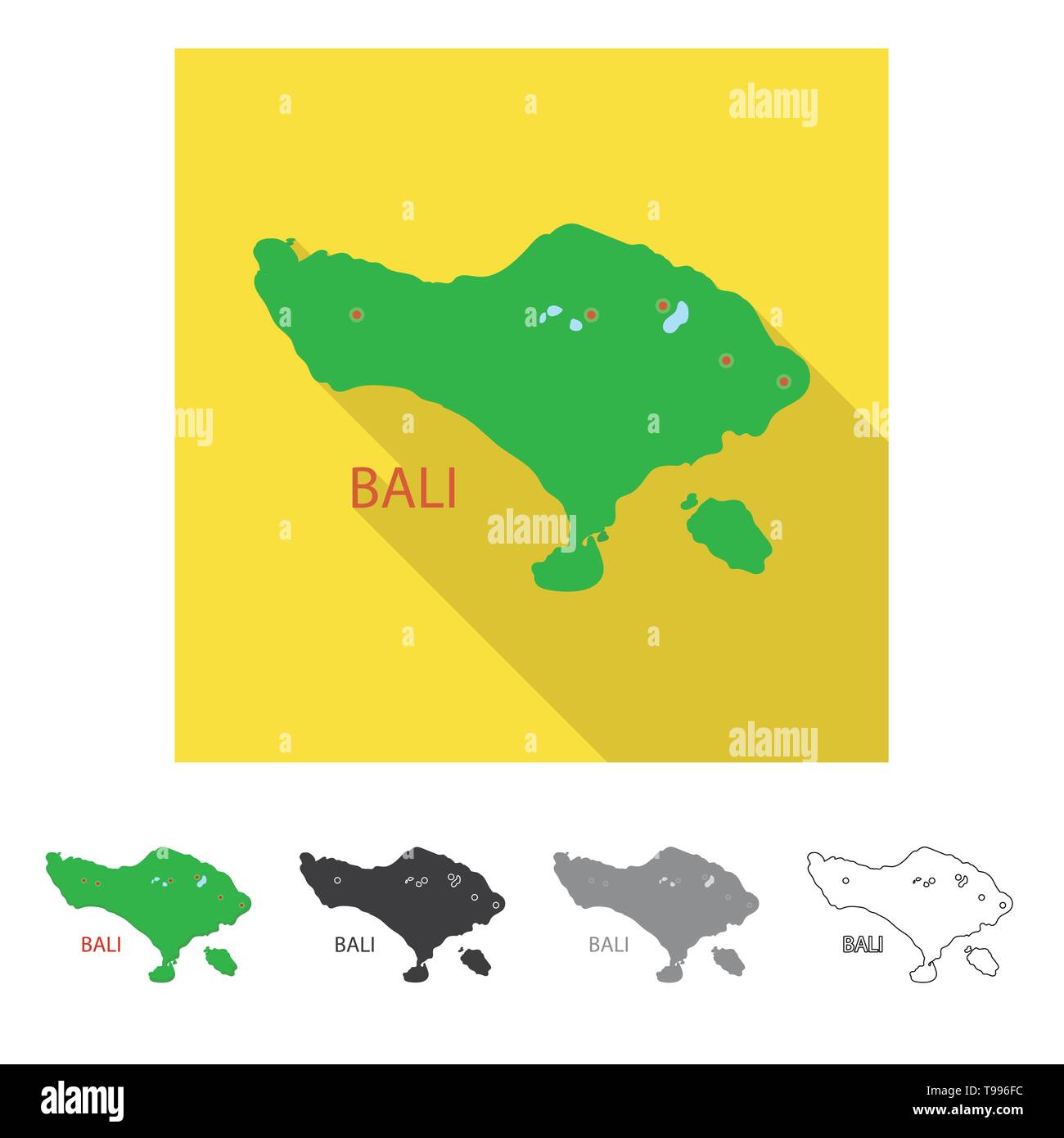 Bali Map High Resolution Stock Photography and Images - Alamy