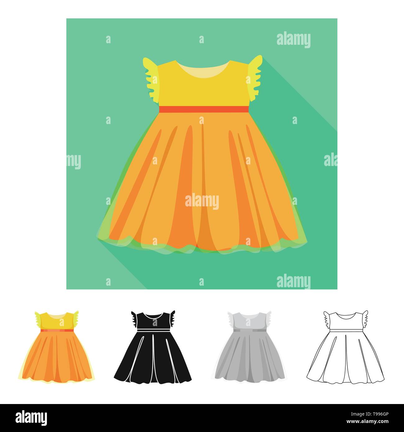 Girl frock Stock Vector Images - Alamy