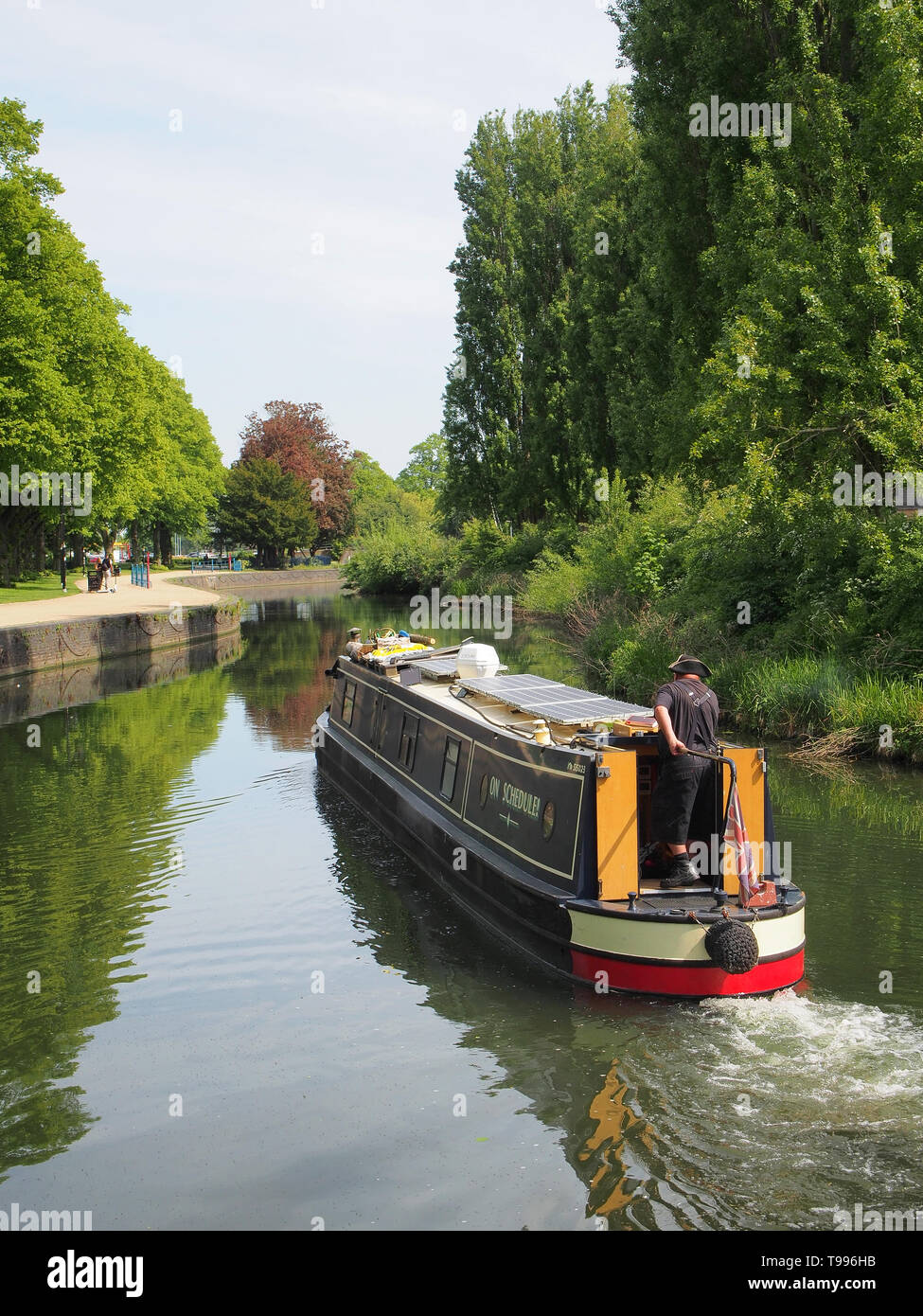 Narrow Boat on the River Nene at Midsummer Meadow and University of ...