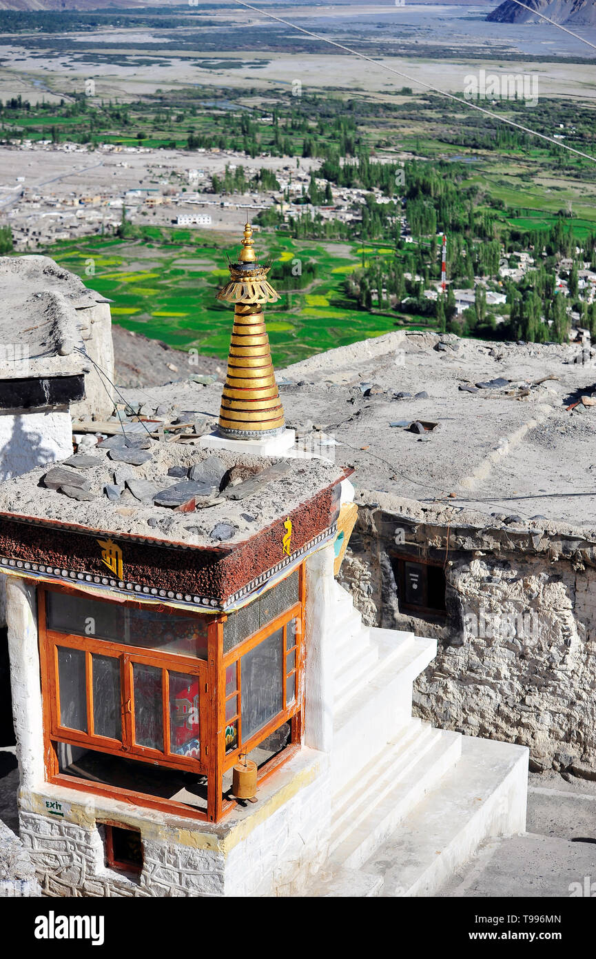 Architectural detail, Diskit Gompa, Nubra Valley - Ladakh, Jammu and ...