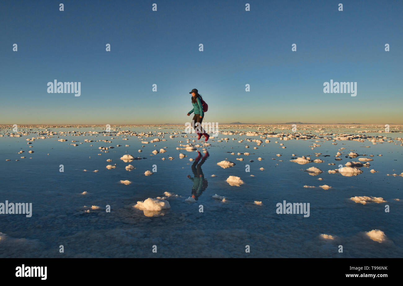 Enjoying the world's largest mirror, reflections on the salt flats of ...