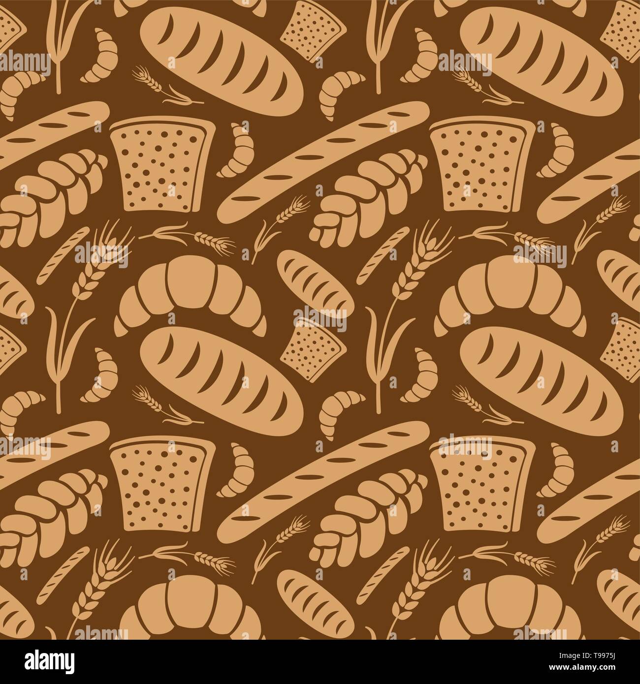 Wallpaper bread vector vectors hi-res stock photography and images - Alamy