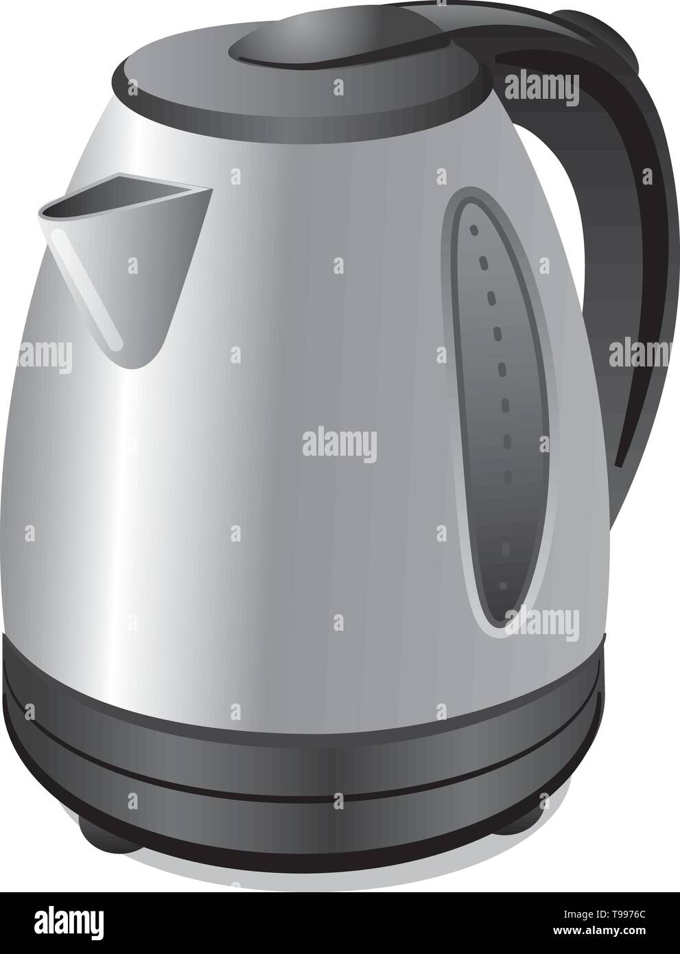 Stainless steel kettle Stock Vector Images - Alamy