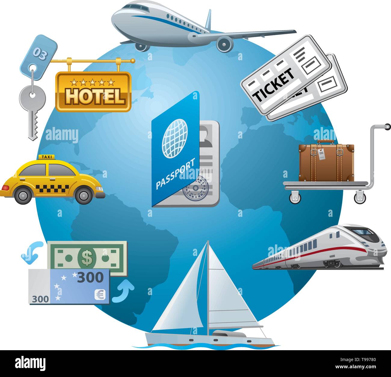 travel icon concept Stock Vector Image & Art - Alamy