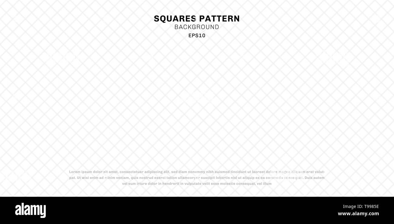 Abstract geometric white seamless squares pattern background and ...