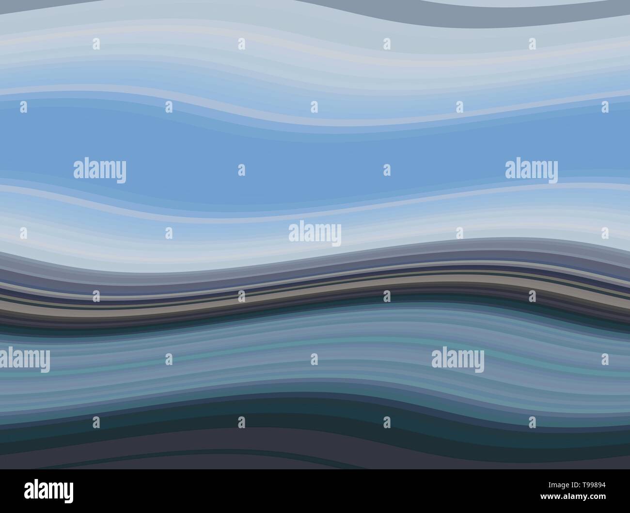 cadet blue, dark slate gray and light steel blue colored abstract waves ...