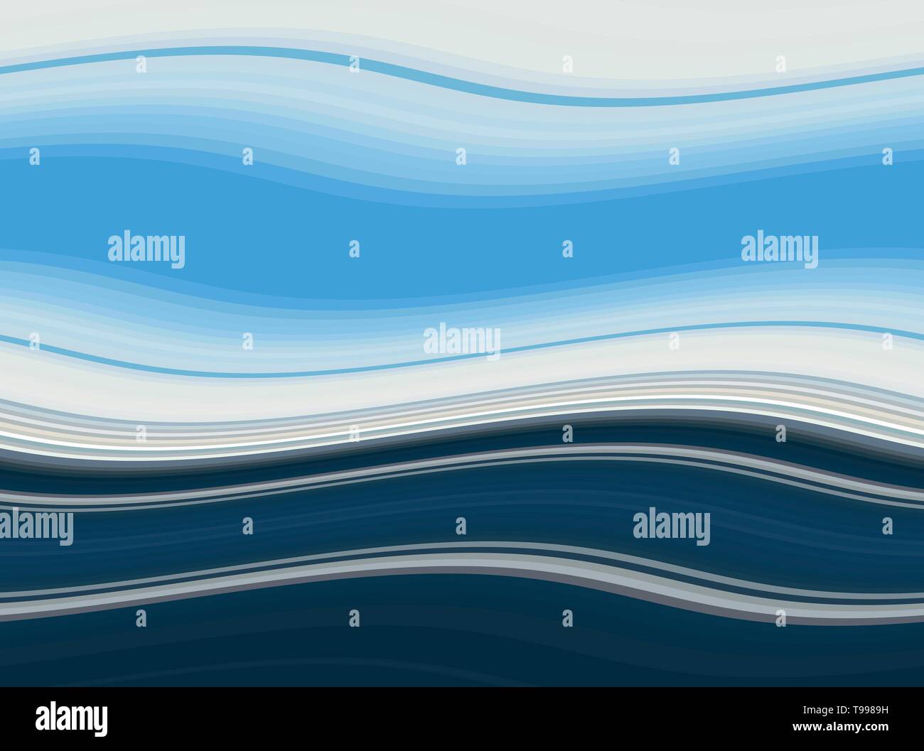 light gray, sky blue and very dark blue colored abstract waves ...