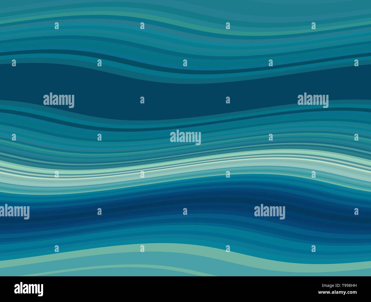 teal, dark sea green and teal green colored abstract geometric wave ...