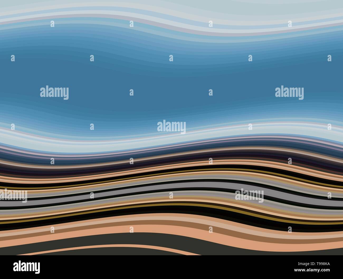 abstract waves background with steel blue, ash gray and very dark green ...