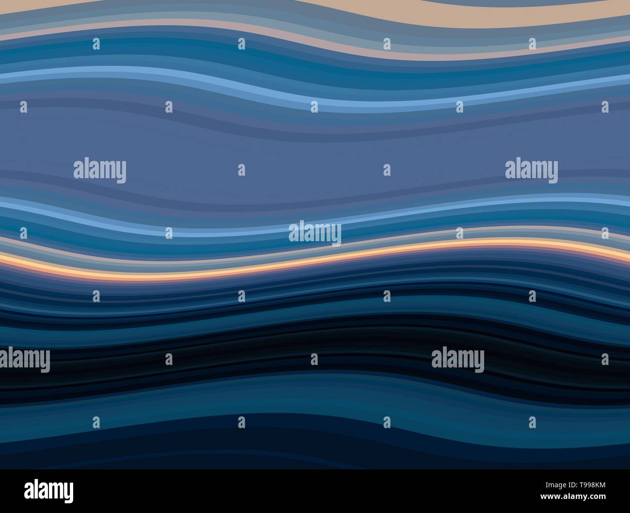 teal blue, very dark blue and tan colored abstract waves background can ...