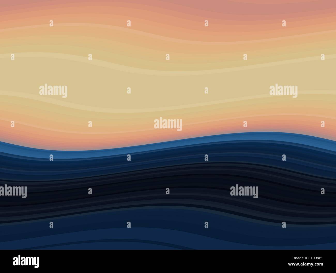 abstract very dark blue, burly wood and rosy brown color ocean waves ...