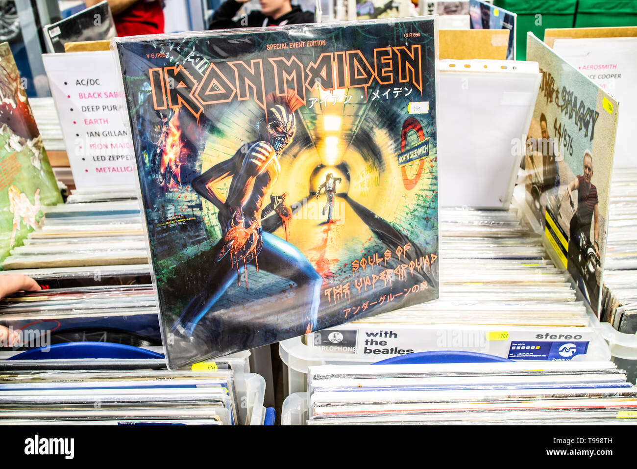 Iron maiden album cover hi-res stock photography and images - Alamy