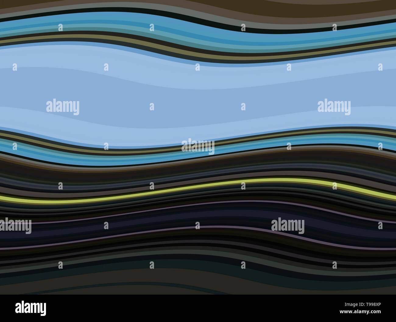 abstract waves background with very dark blue, sky blue and very dark ...