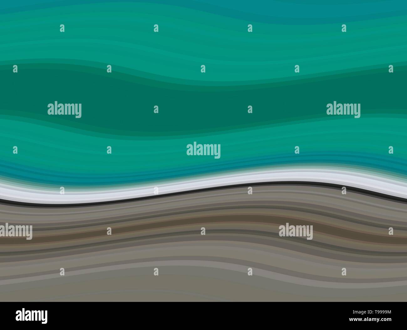 abstract waves background with sea green, light slate gray and teal ...