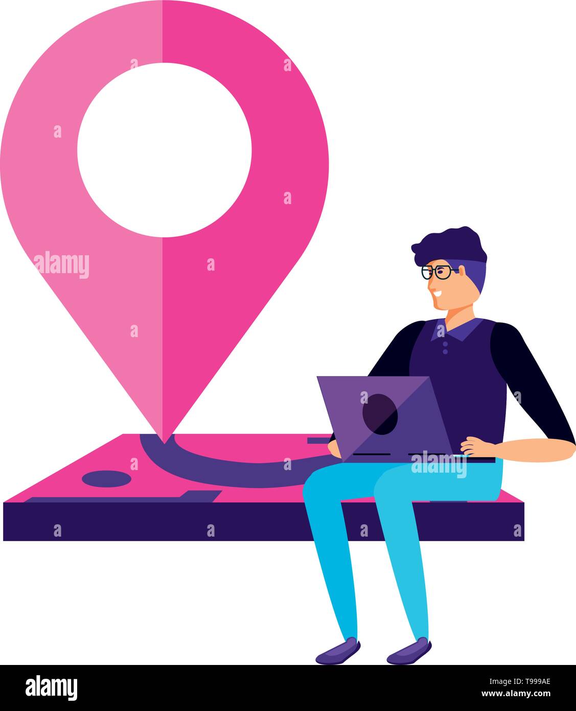 Man Using Pointer Cut Out Stock Images & Pictures - Alamy